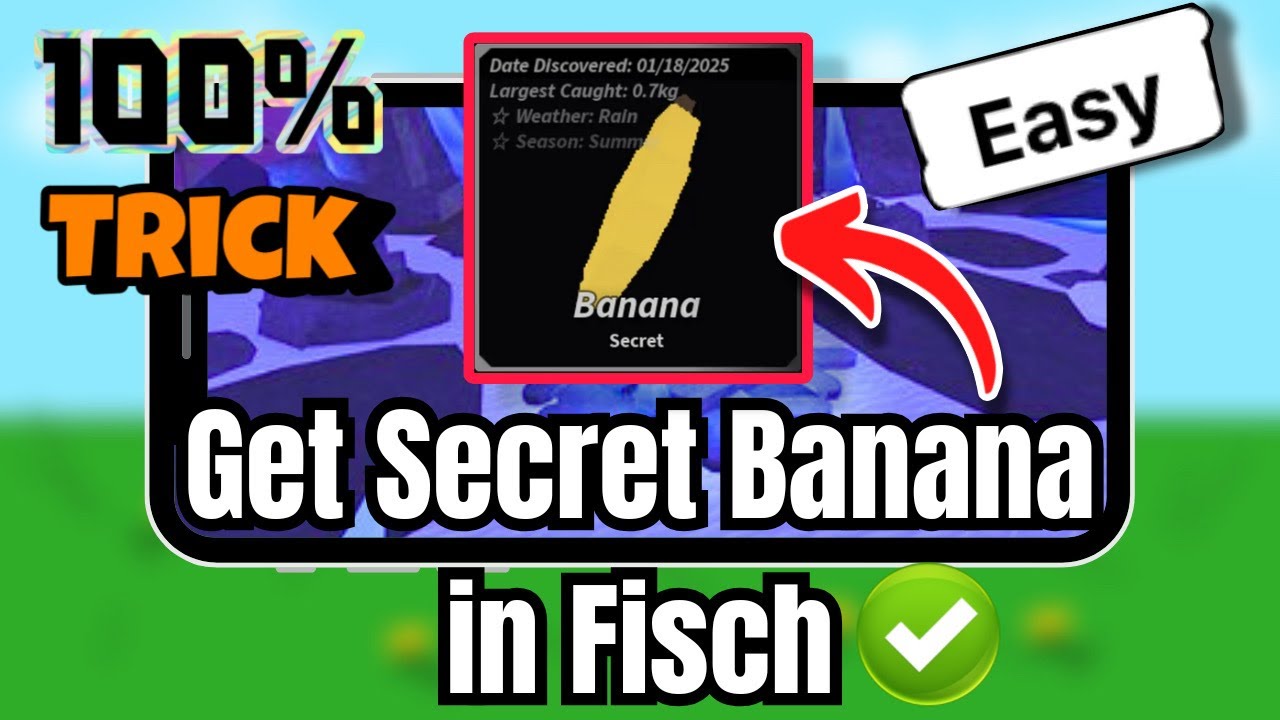 How to get Secret Banana Fish in Fisch on Roblox (Updated) - YouTube