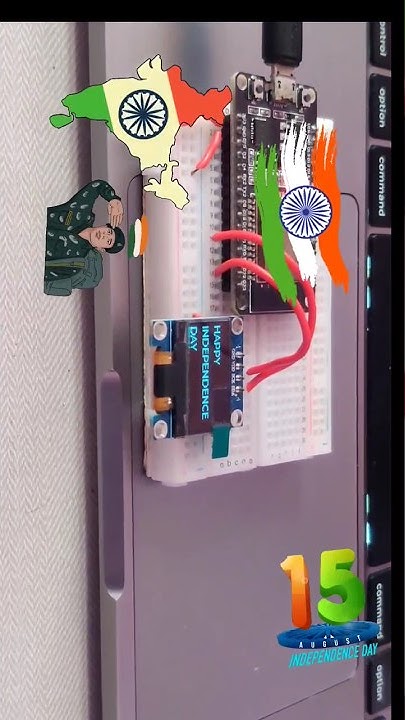 Happy Independence Day To All 🔥🇮🇳🇮🇳🇮🇳 Esp32 Espidf Electronics Tech Espressif