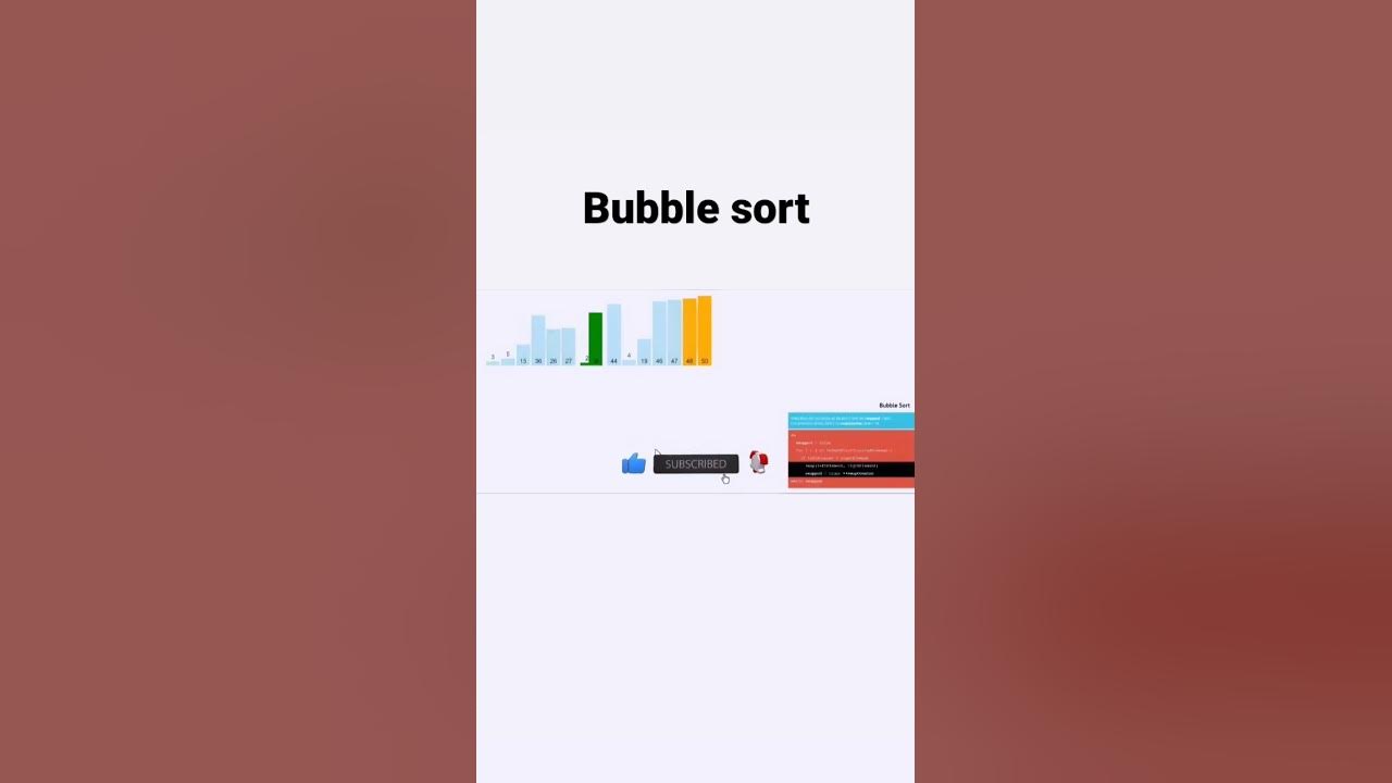 Bubble Sort Sorting Algorithms Dsa Shorts Sortingalgorithm Programming