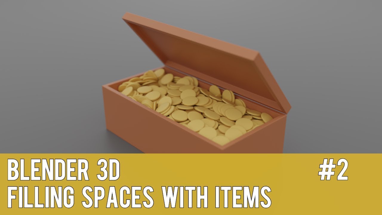 Blender 3D - How to make - Filling spaces with items - Medium Tutorial ...