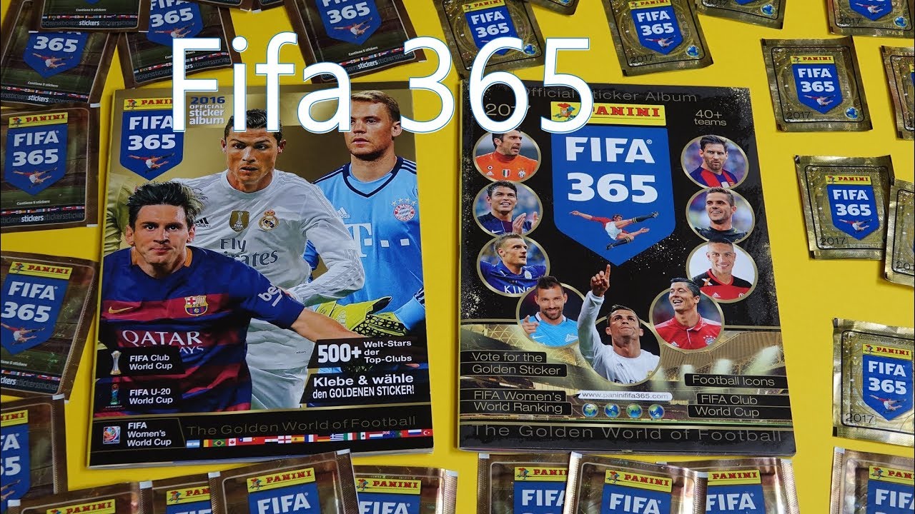 PANINI stickers Fifa 365 new sticker Album 2015 2017 - YouTube