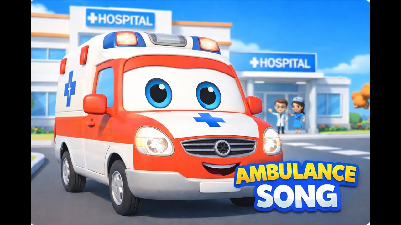 Ambulance Song 🚑 | Wee-Woo Emergency Song for Kids | - YouTube