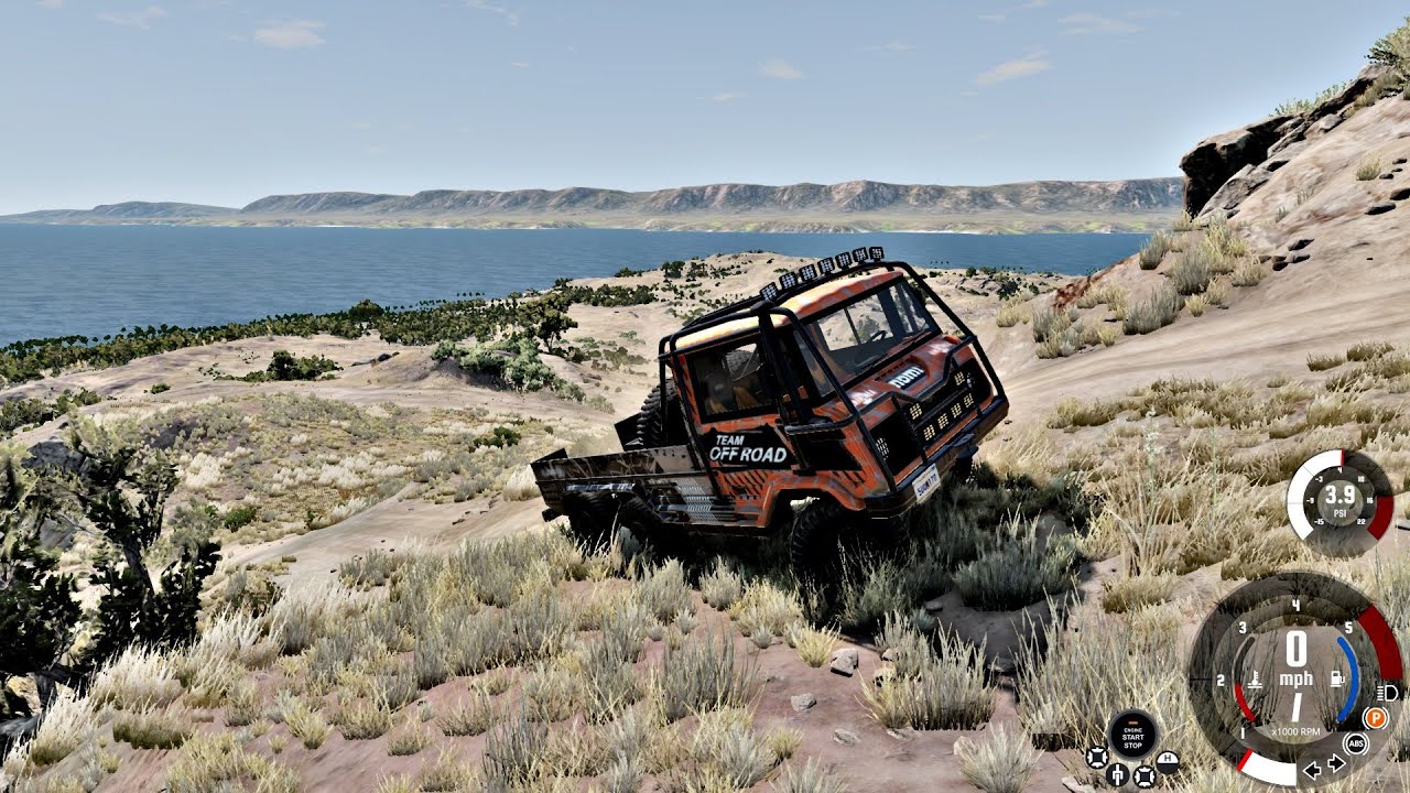 I Tried & Failed | Off-Roading with Mini Truck | BeamNG.drive (Gamepad ...