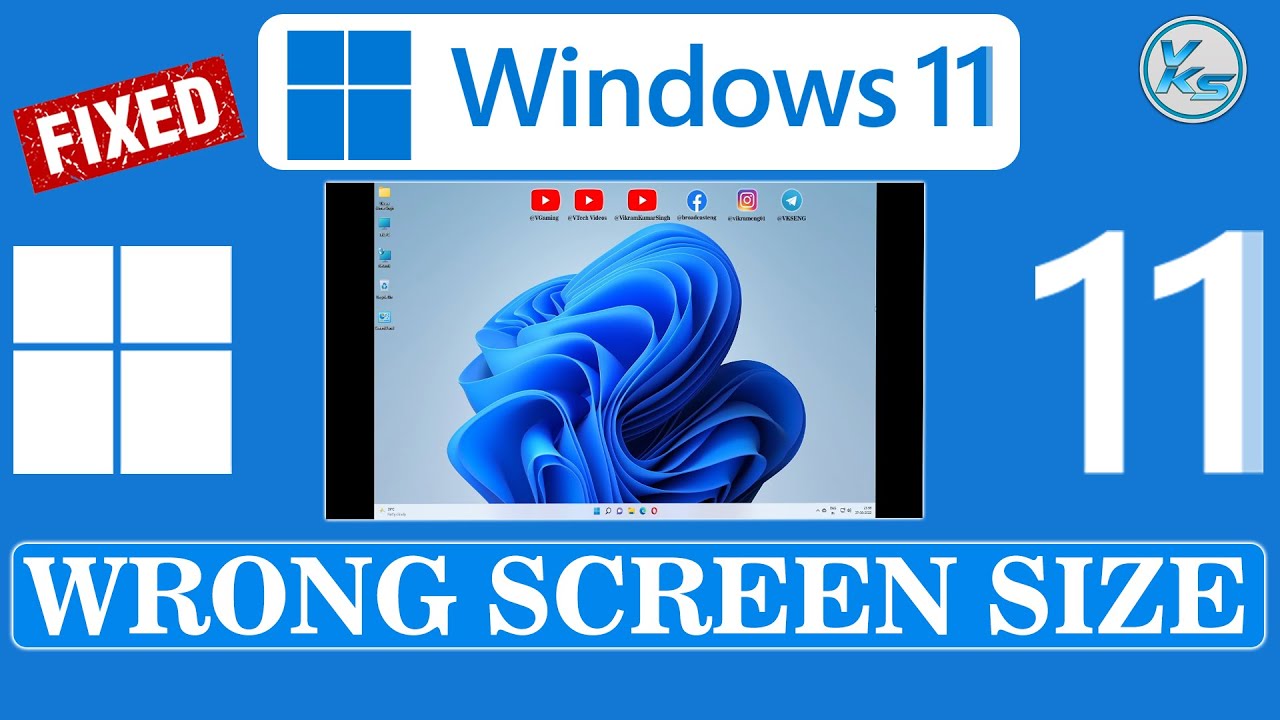 How To Fix Wrong Screen Size - Windows - YouTube
