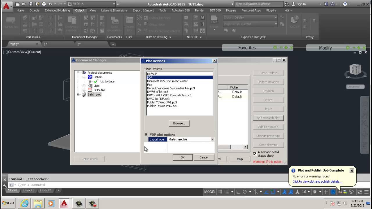 AUTOCAD ADVANCE STEEL 2015 TUTORIAL (response video 2) - YouTube
