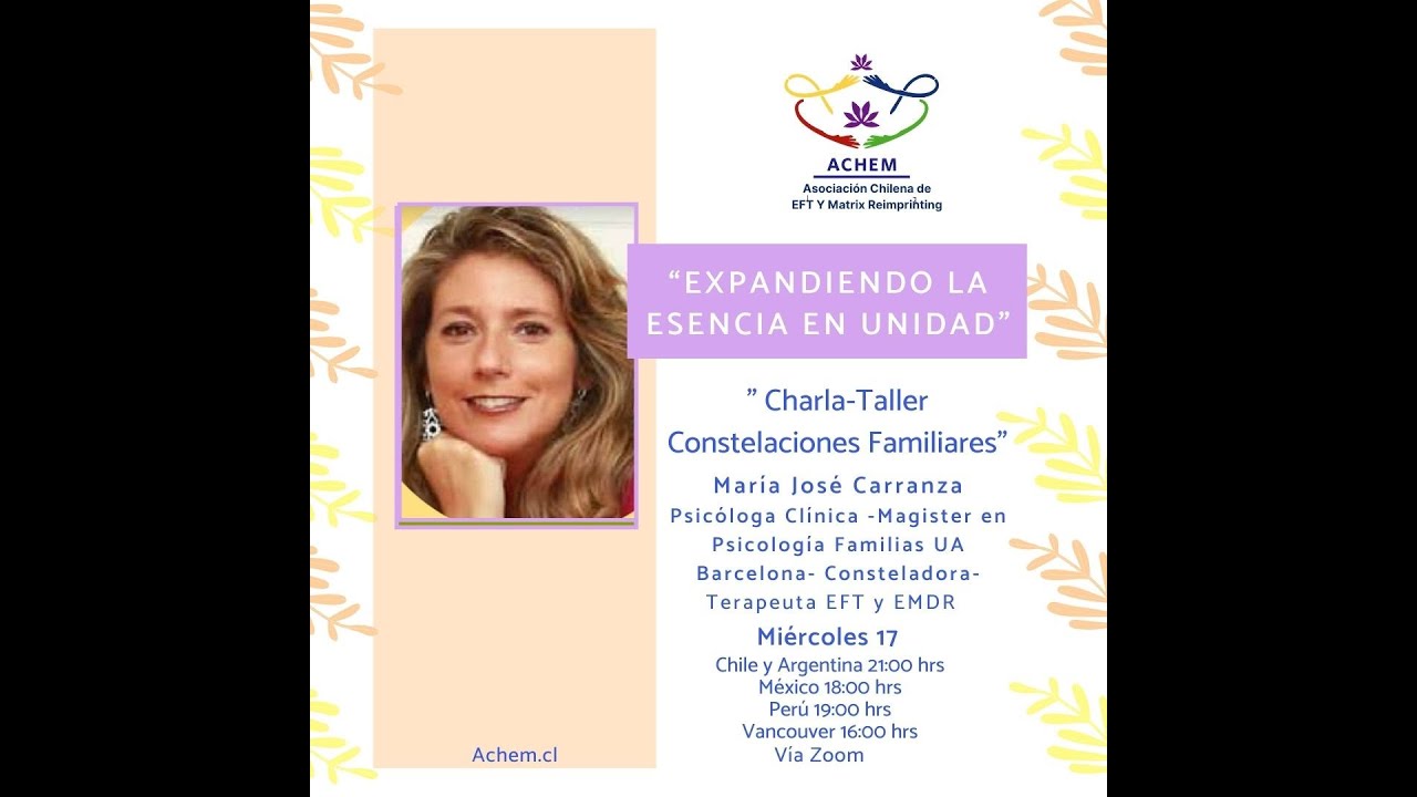 "Charla-Taller Constelaciones Familiares", con María José Carranza ...