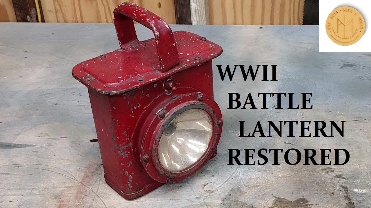 US Navy WW2 Ship Battle Lantern Restoration - YouTube