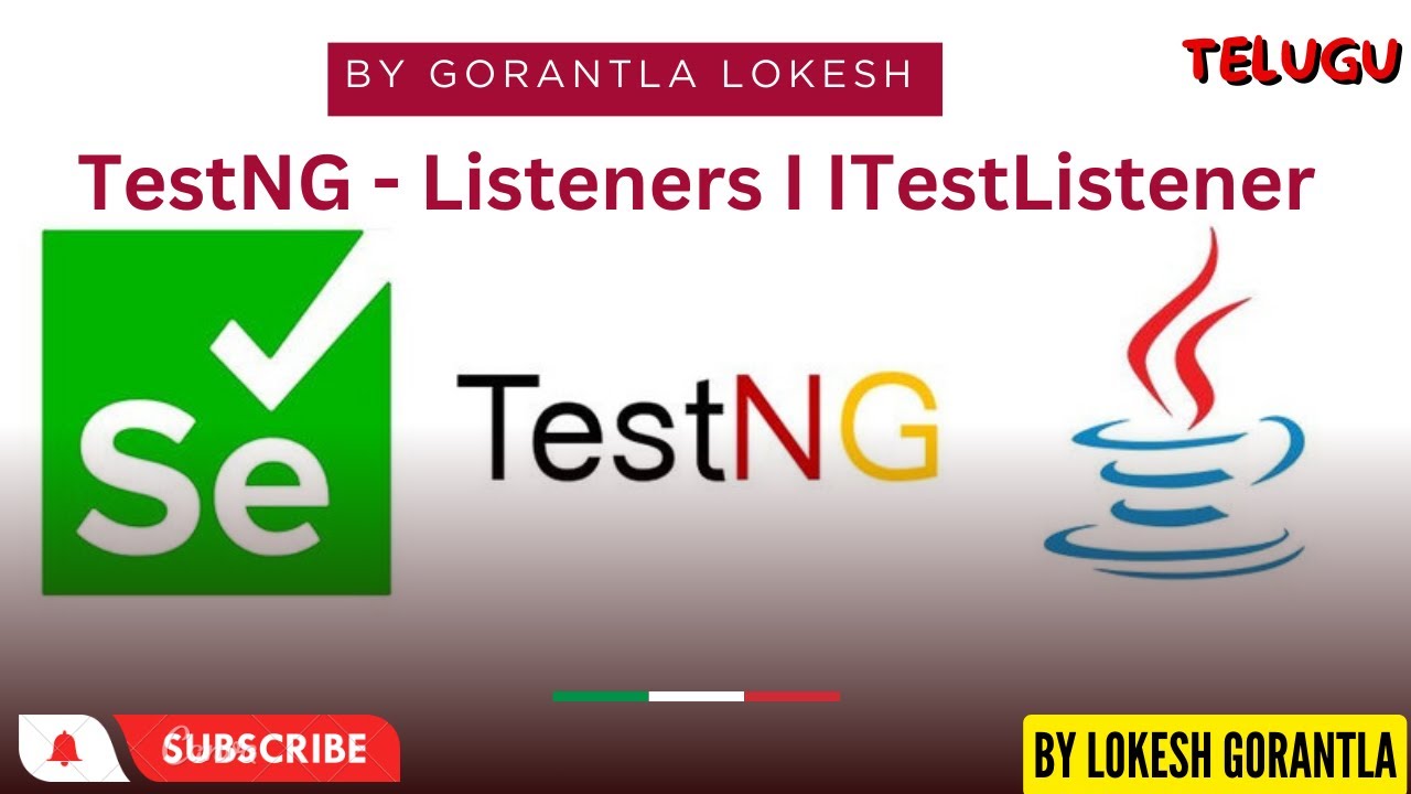 Part 16 Testng Listeners Itestlistener In Testng Java Selenium Telugu Youtube