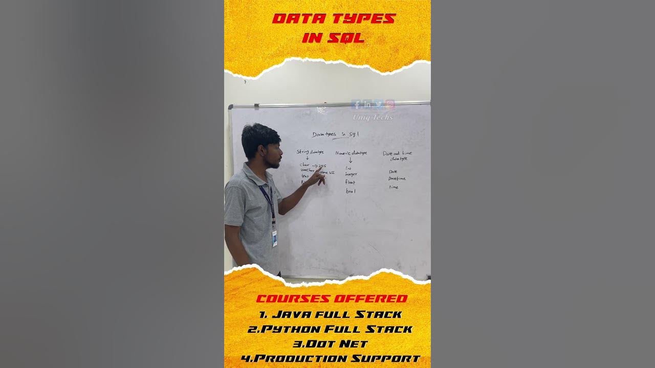 What is Datatypes | Datatypes in sql | தமிழில் | in Tamil | #shorts ...
