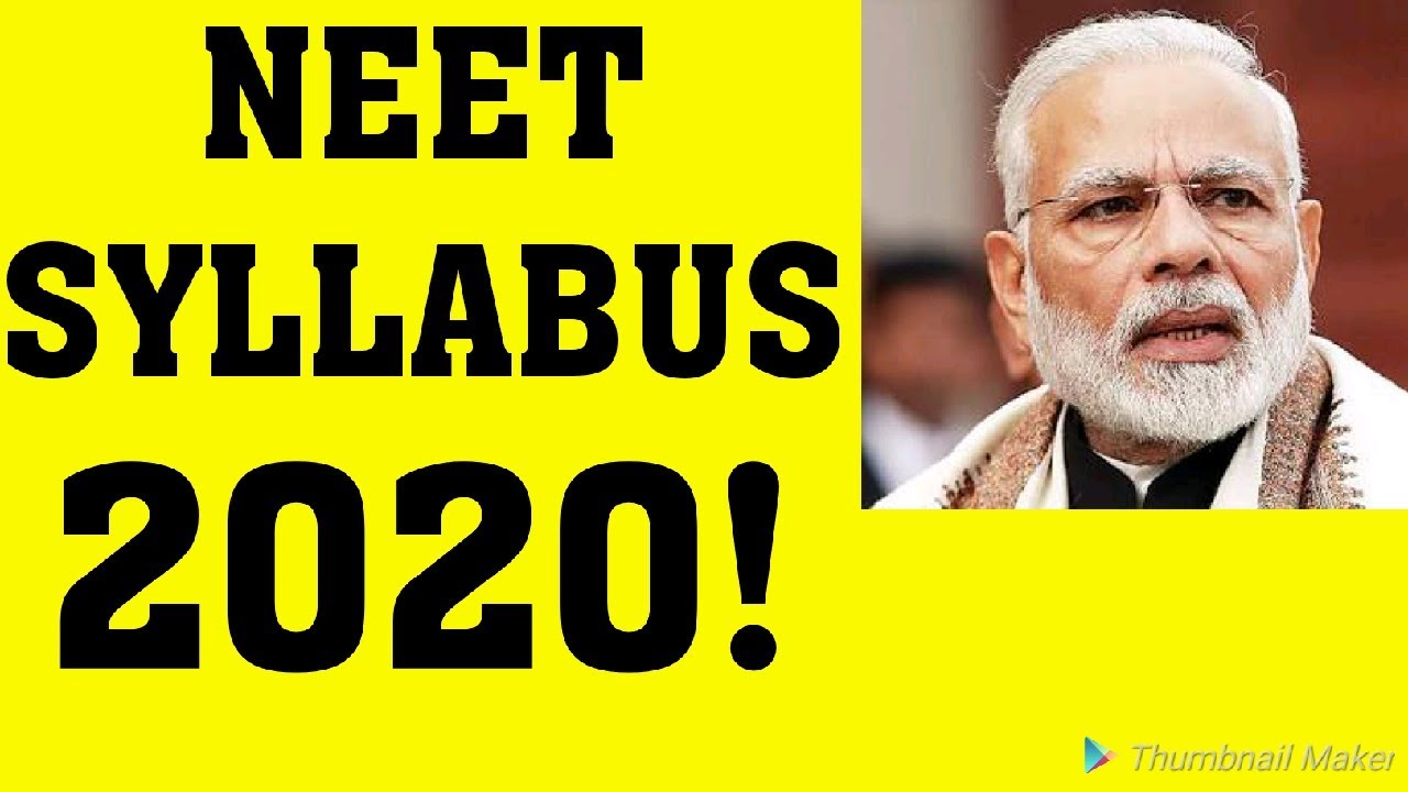 EXAM PATTERN NEET 2020 SYLLABUS NEET 2020 MBBS NEET TIME TABLE - YouTube