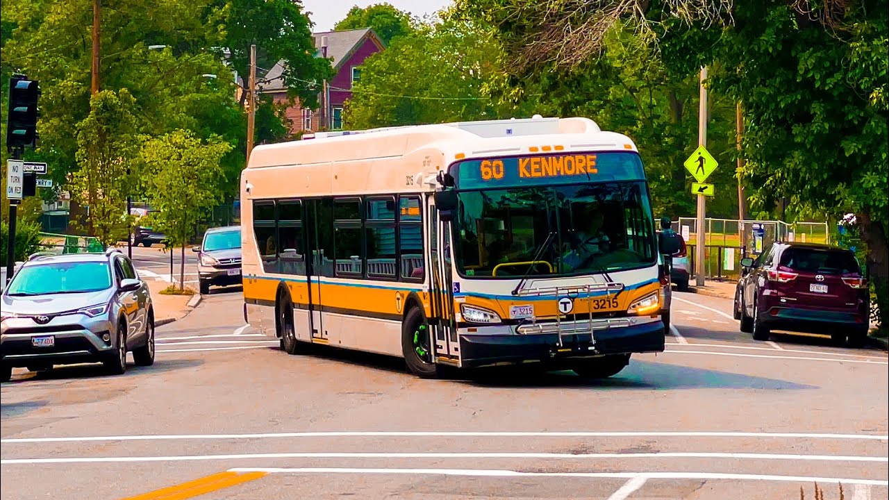 MBTA Bus New Flyer XDE40 #3215 first run on the Route 60 - YouTube