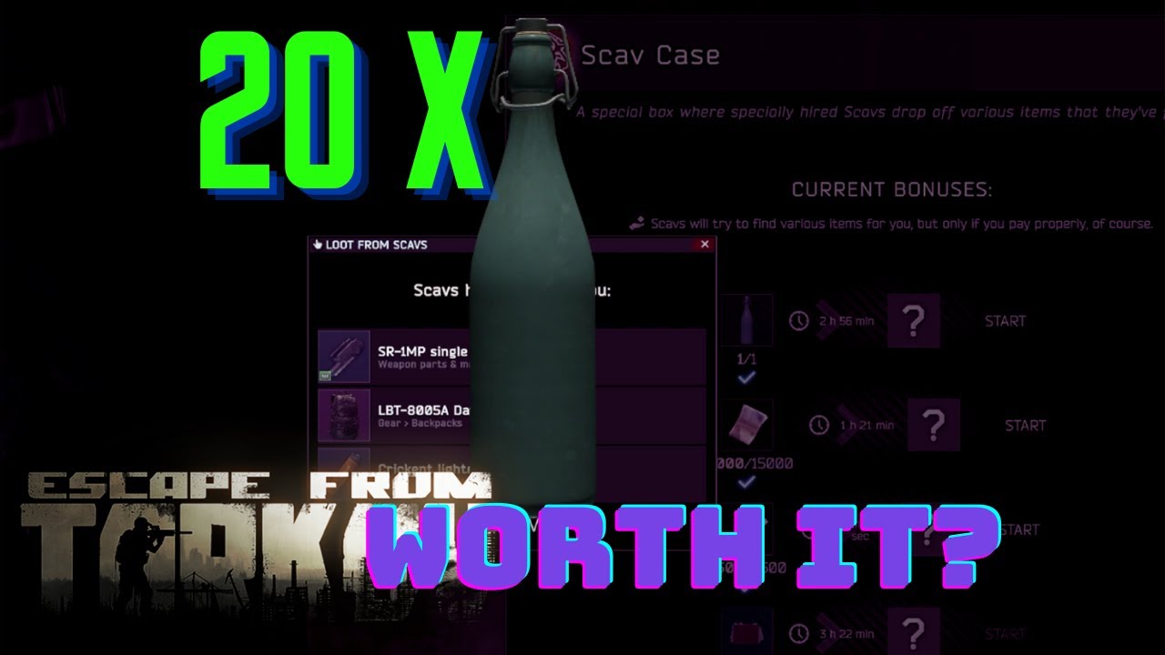 Escape from Tarkov 0.13.5: Moonshine Scav Case Opening - 20 Cases ...