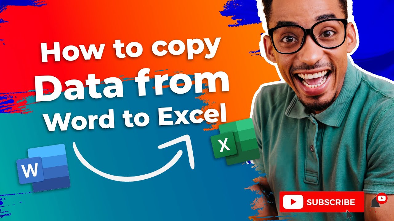 How To Copy Data From Word To Excel Into Multiple Cells YouTube