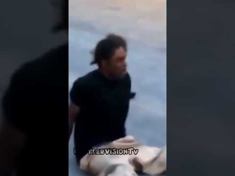 Man on flakka is wiggin in the streets on the police #HustlerVisionTv