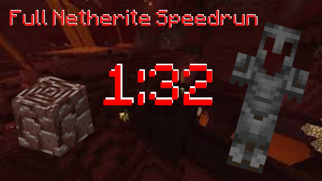 Full netherite speed run (PB) - YouTube