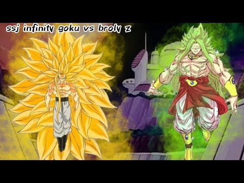 ssj infinity goku vs broly z ssj3 - YouTube
