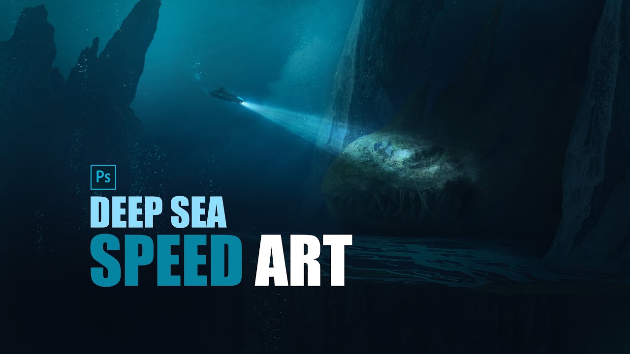 DEEP SEA Photo Manipulation Speed Art - YouTube