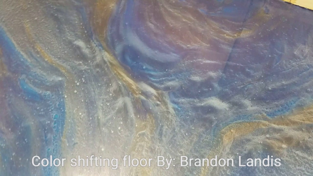 Blue marble color shifting floor - YouTube