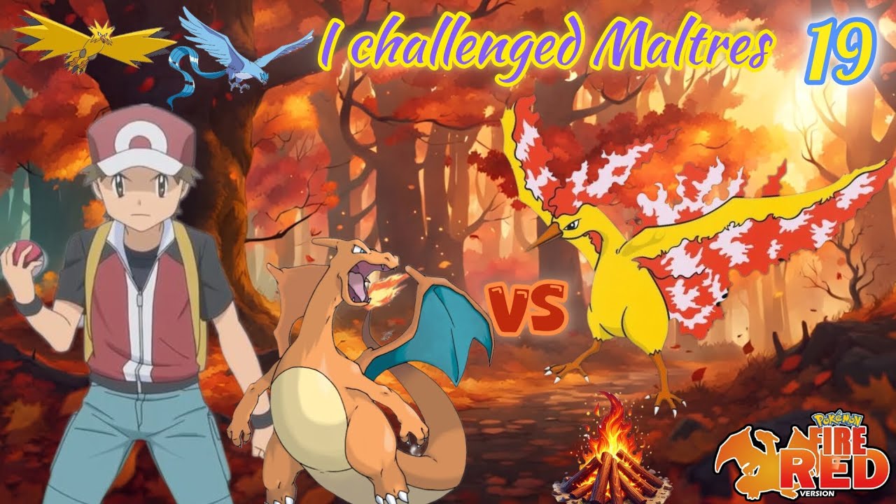 I Challenged Maltros and complete Bird TRIO in Pokémon Fire Red ...