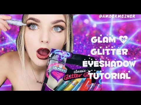 GLAM & GLITTER EYESHADOW TUTORIAL!!! @AmberMezner