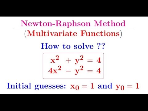 An amazing problem on Newton-Raphson method for multivariate functions: Roots of simultaneous ...