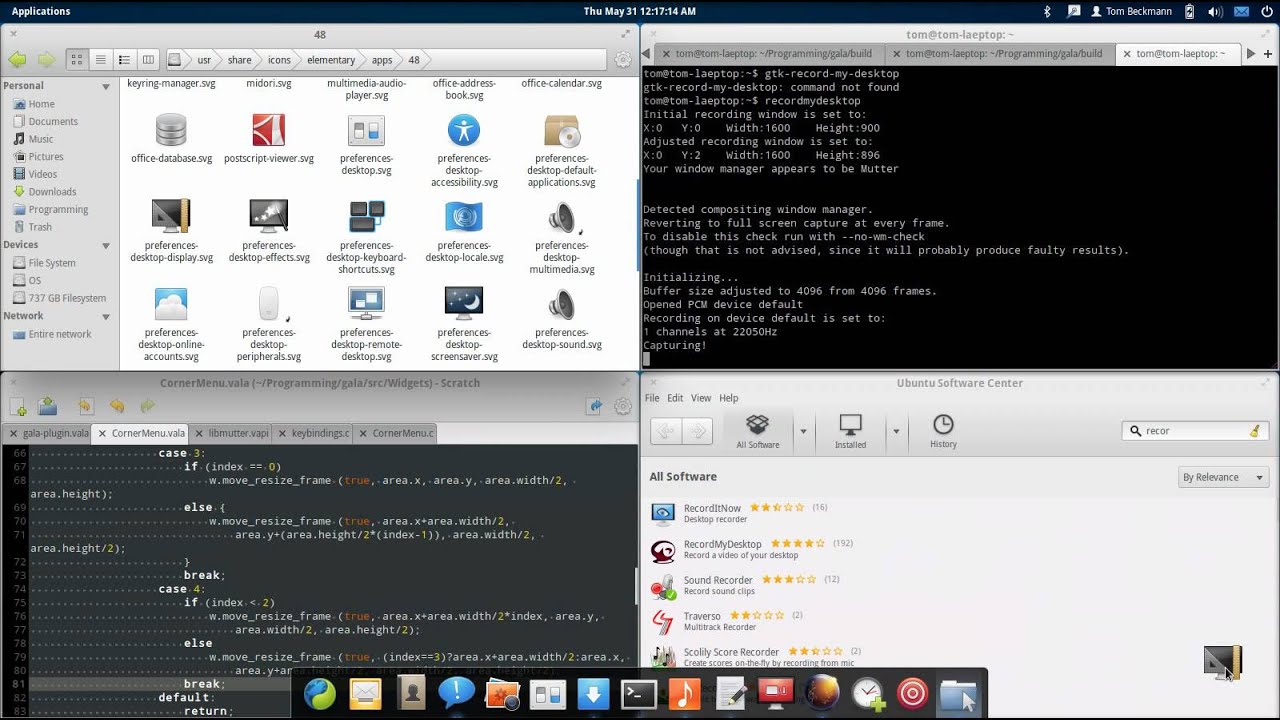 Gala as Tiling Window Manager - Idea #01 - YouTube