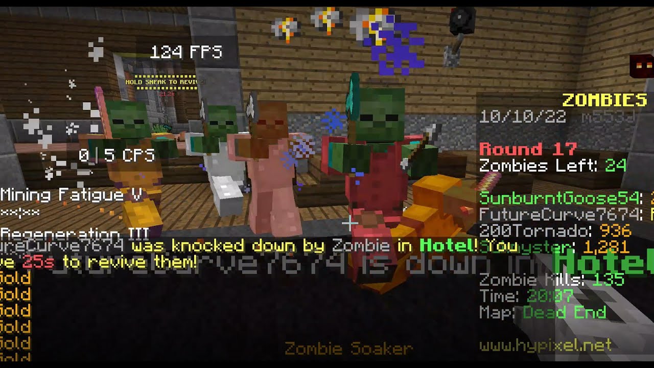Minecraft Hypixel Zombies First Video - YouTube