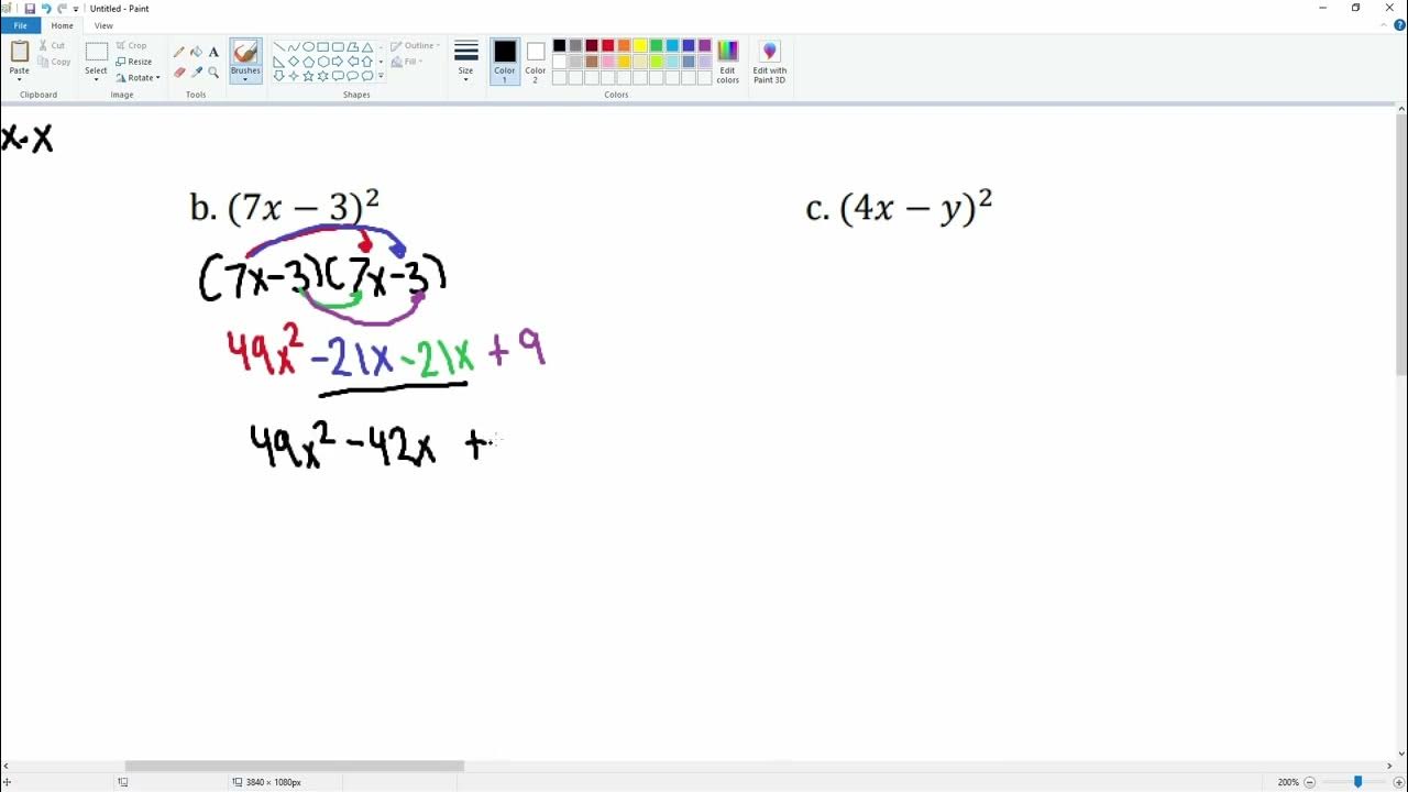 Chapter 8 Problem 6 Squared Binomial YouTube chapter-8-problem-6-squared-binomial-youtube