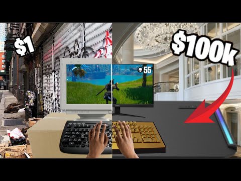 1$ VS $500 Keyboard in Fortnite! - YouTube
