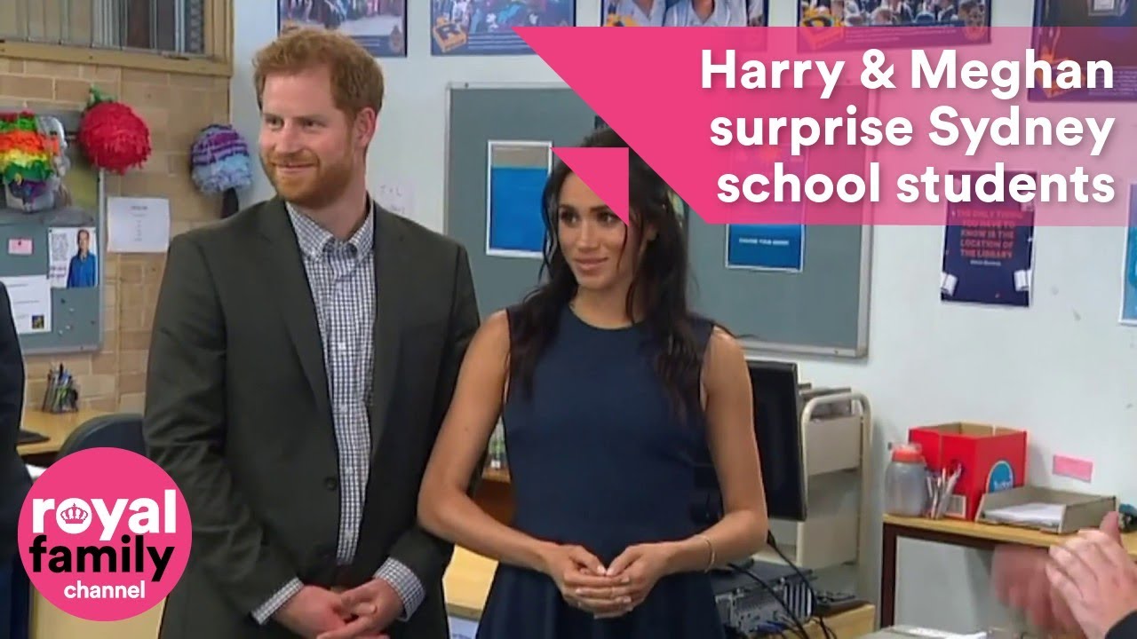 Prince Harry and Meghan surprise students in western Sydney - YouTube