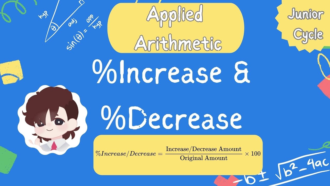 Junior Cycle : Percentage Increase \ Decrease - YouTube