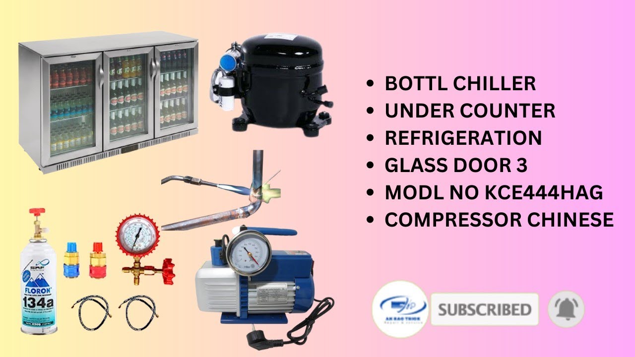 3 Glass Door Undercounter Refrigerator |Steel Body Refrigerator ...