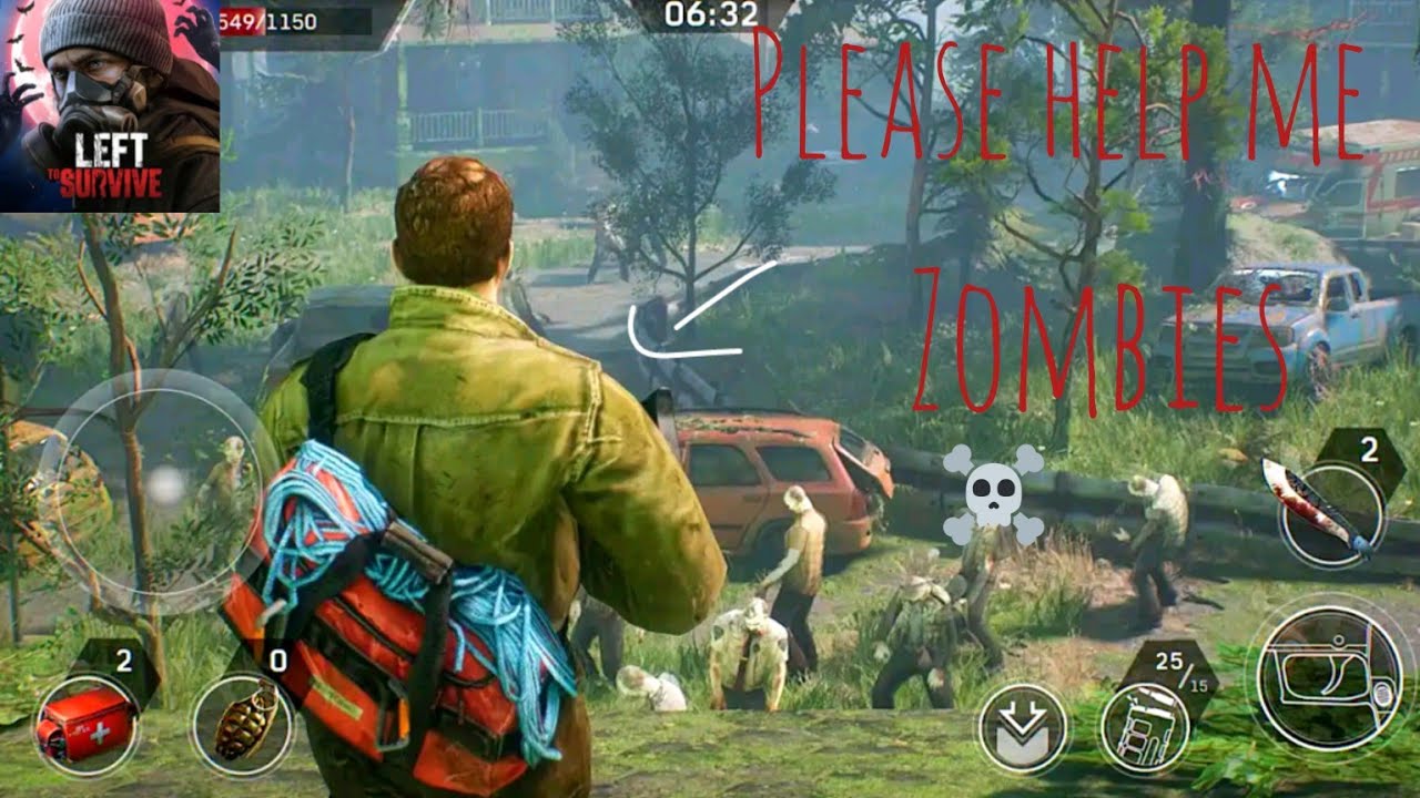 please help me left to survive zombies game - YouTube