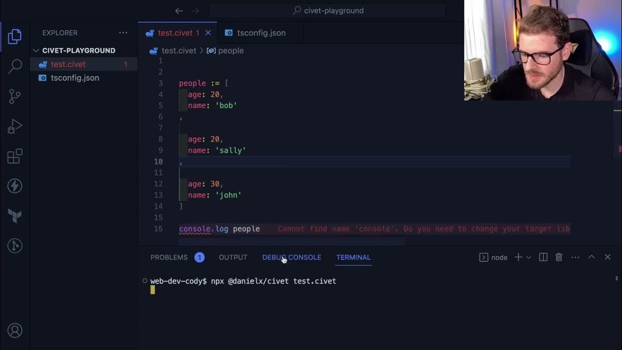 Trying out a CoffeeScript like language called Civet - YouTube