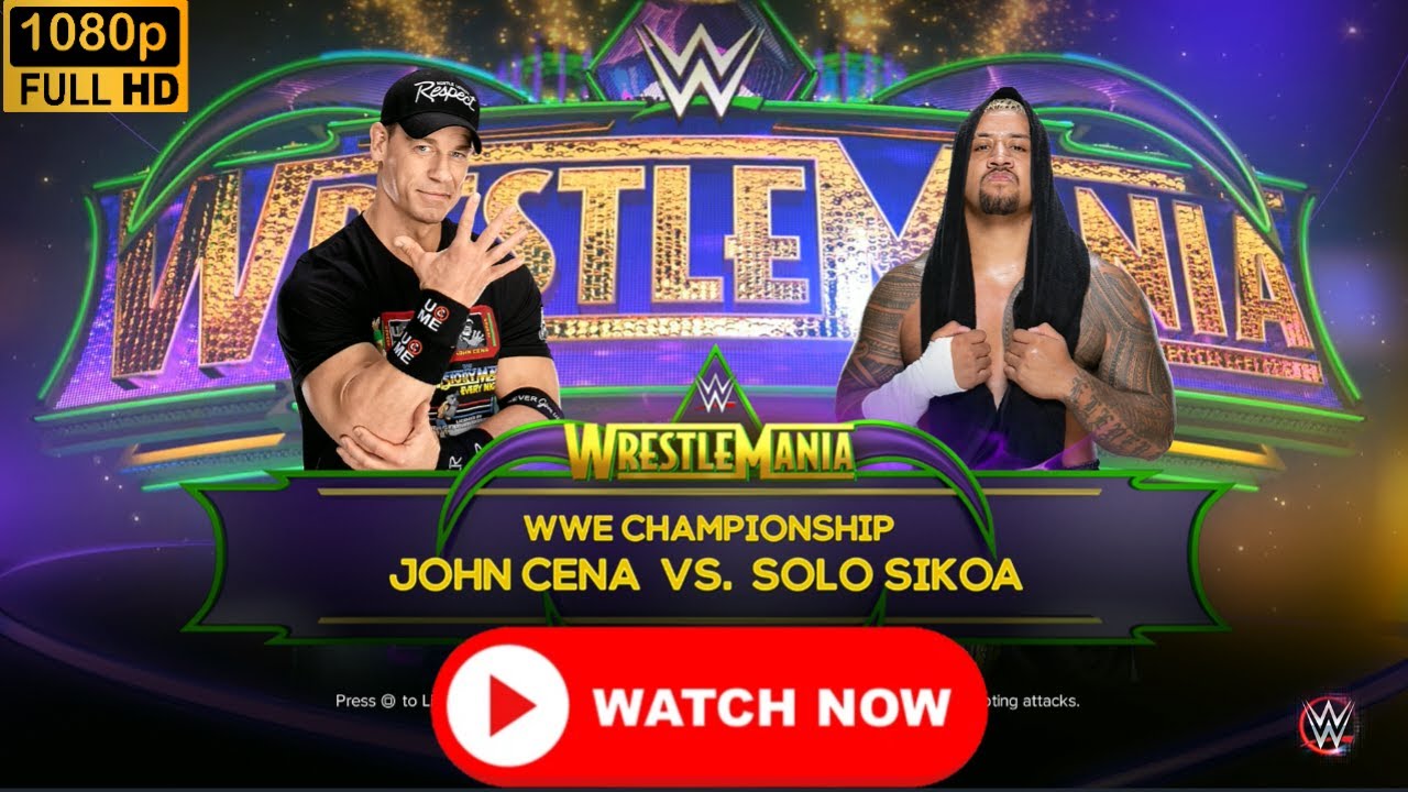 WWE | John Cena VS Solo Sikoa | WWE Championship | Crown Jewel | Match ...