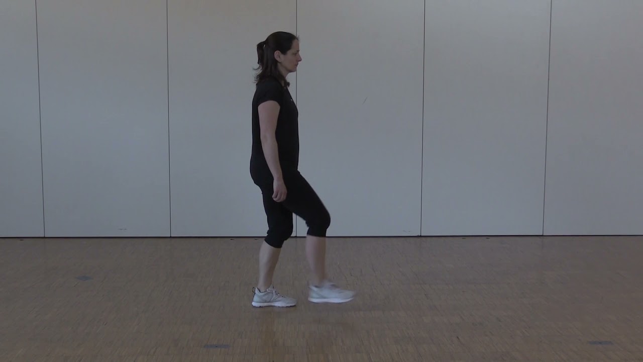 Schulsportprüfung Aerobic Heel Dig - YouTube