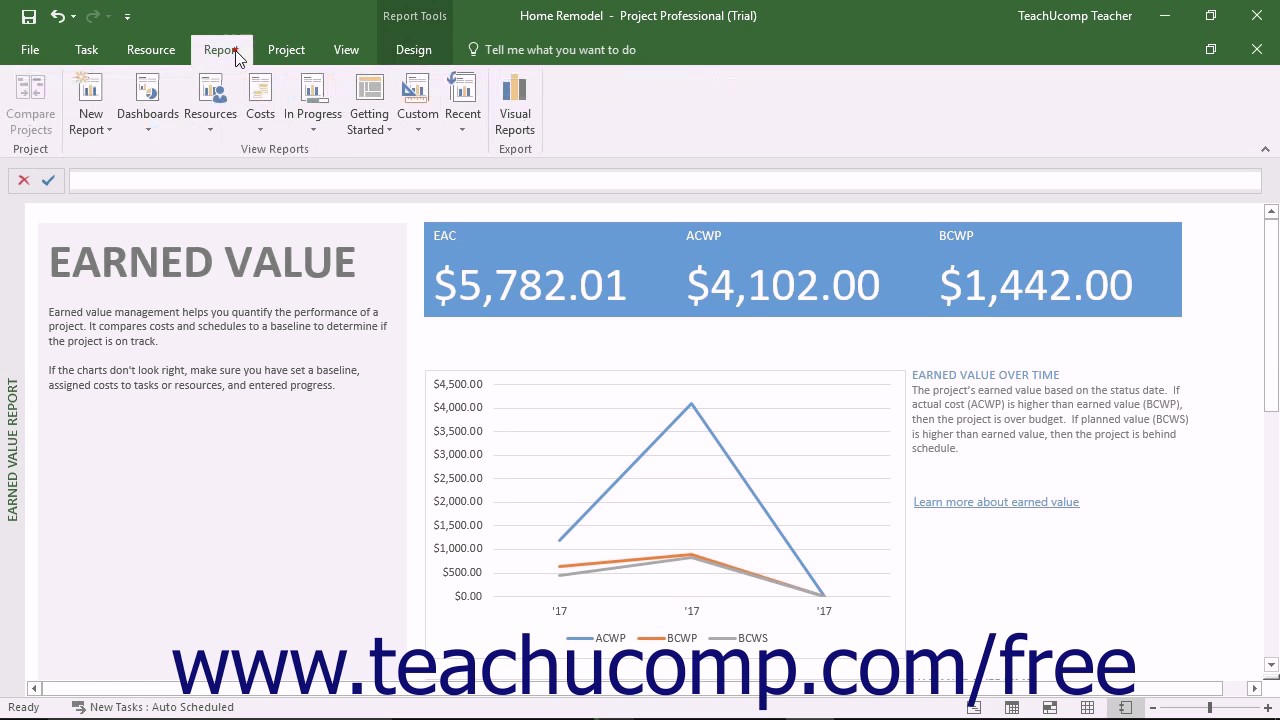 Project 2016 Tutorial Creating Basic Reports Microsoft Training - YouTube