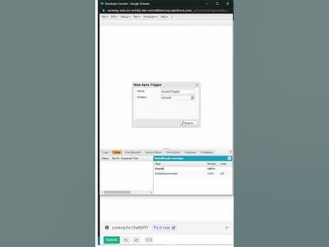 Salesforce ChatGPT - Create Apex Trigger with ChatGPT - YouTube
