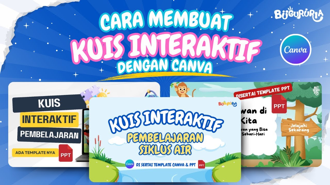 Cara Membuat Kuis interaktif dengan Canva !! - Tutorial Bu Guru Ria - YouTube