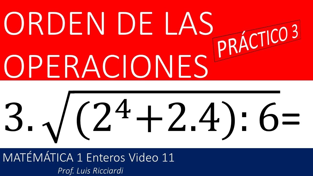 Orden de las Operaciones con Paréntesis y Raíz|Práctica del Orden de ...