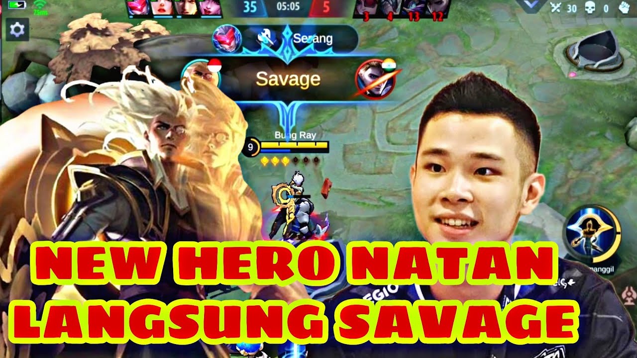 NATAN NEW HERO MOBILE LEGENDS - BUILD NATHAN TERSAKIT 2021!! GAMEPLAY ...