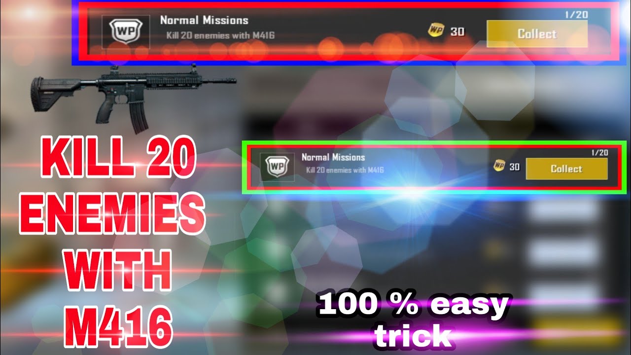KILL 20 ENEMIES WITH M416 WEEK 3 SEASON 5 MISSION PUBG MOBILE LITE PUBG MISSIONS - YouTube