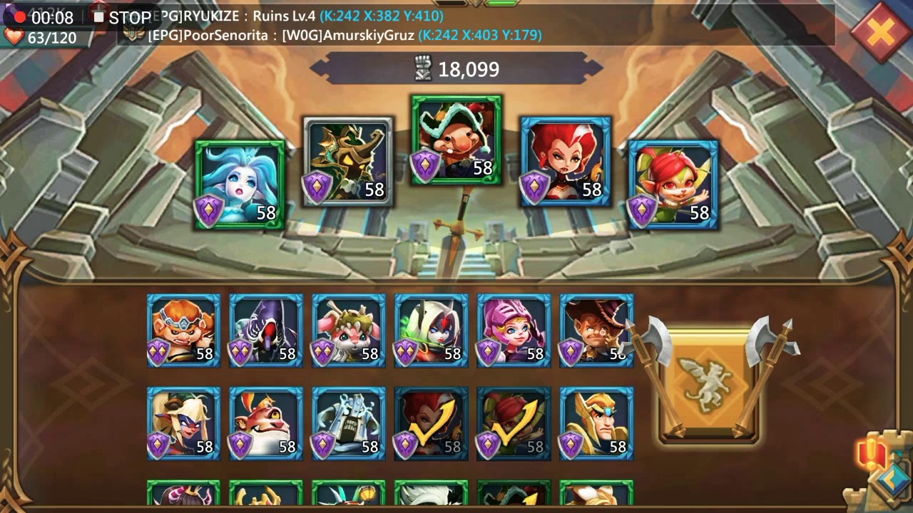 Lords Mobile: Defeating Level 1 Mecha Trojan 100% f2p heroes - YouTube