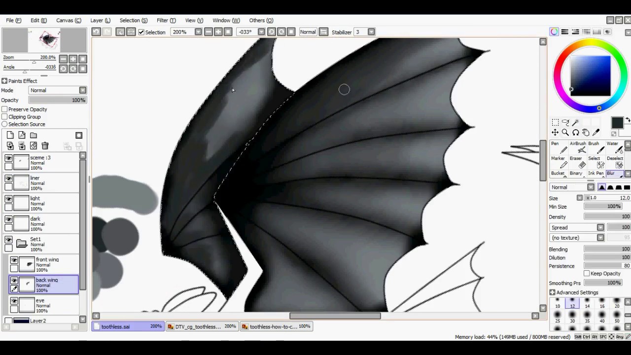 Toothless (Speed Paint) - YouTube