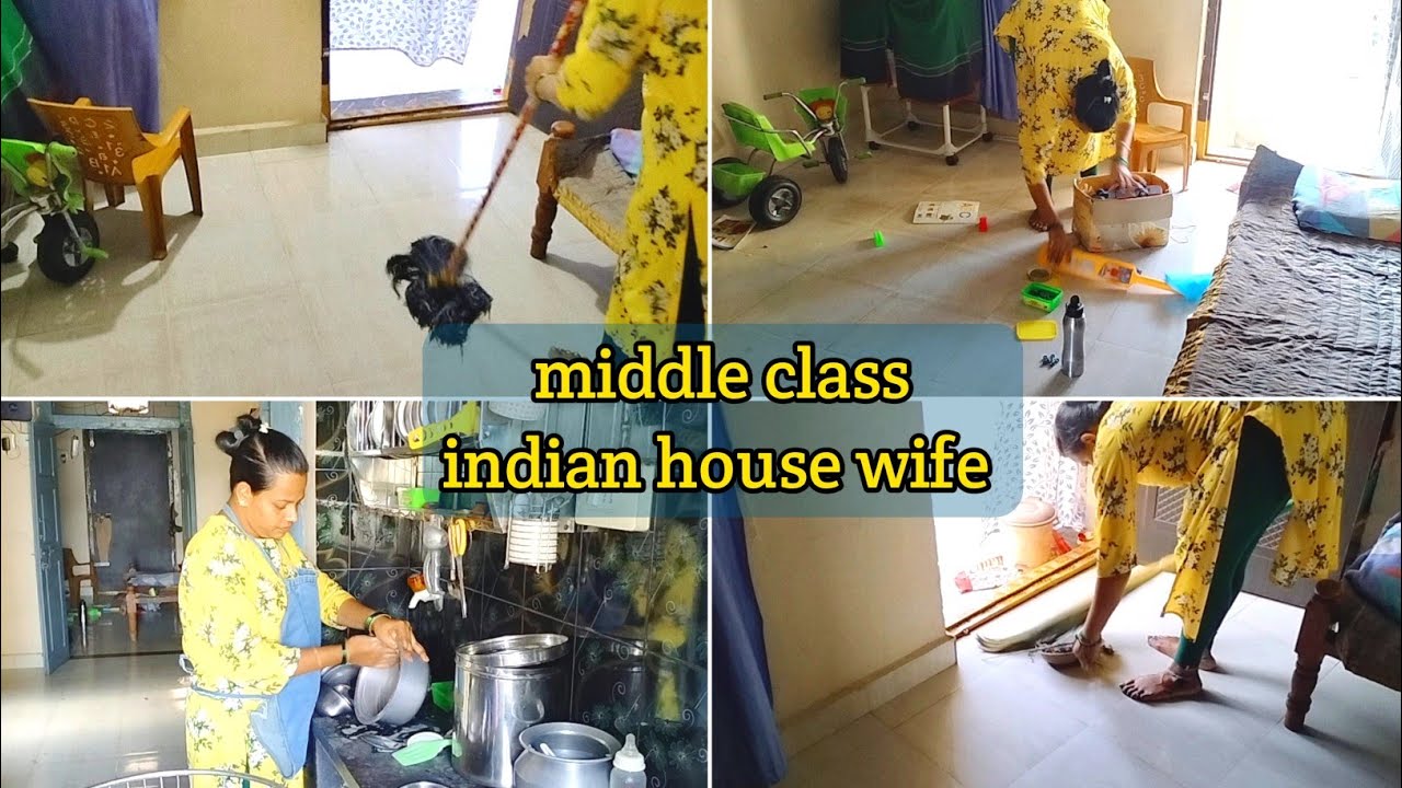 middle class Indian house wife work routine| middle class family ...