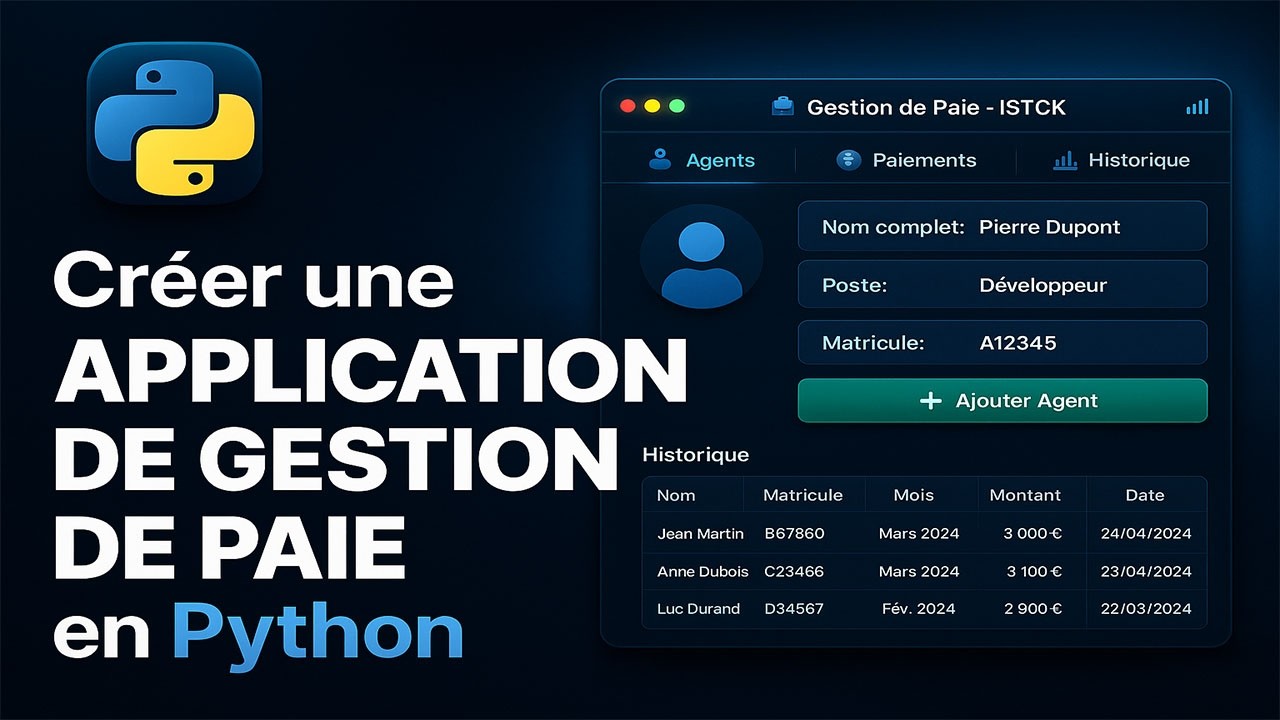 Tutoriel complet : Application moderne de gestion de paie avec Python ...