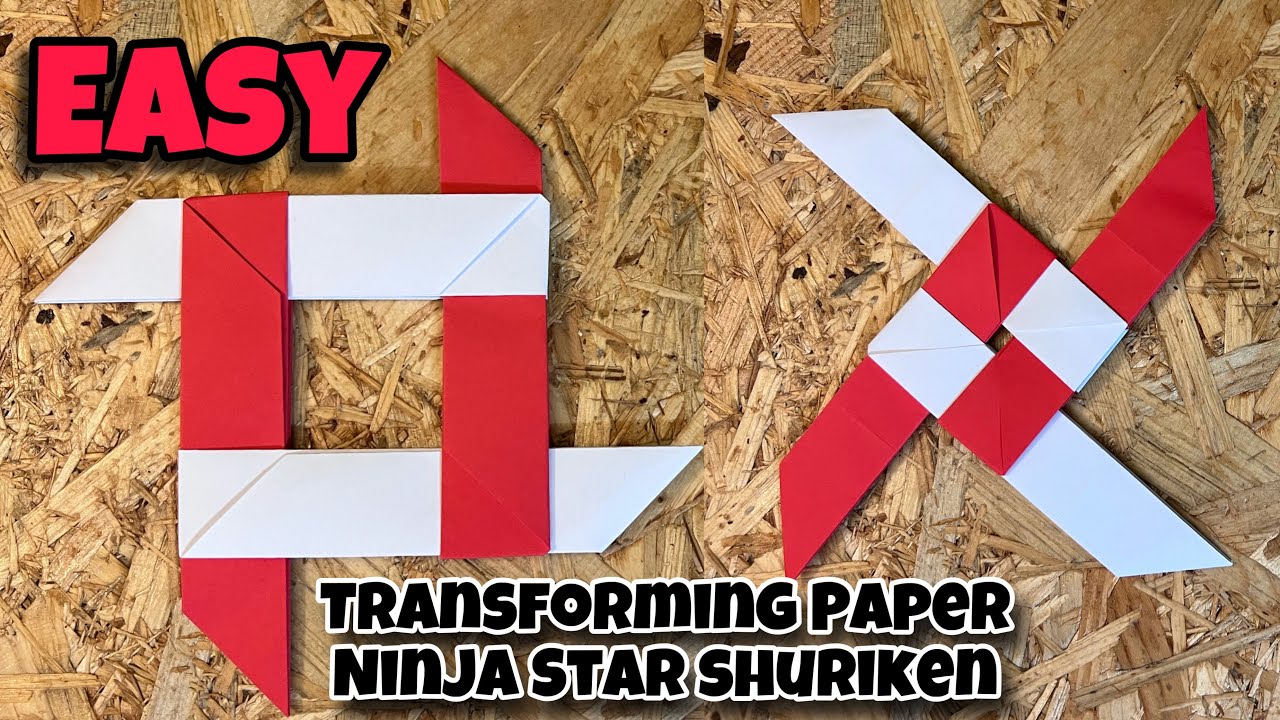 How to Make a Transforming Paper Ninja Star | Easy Origami Tutorial ...