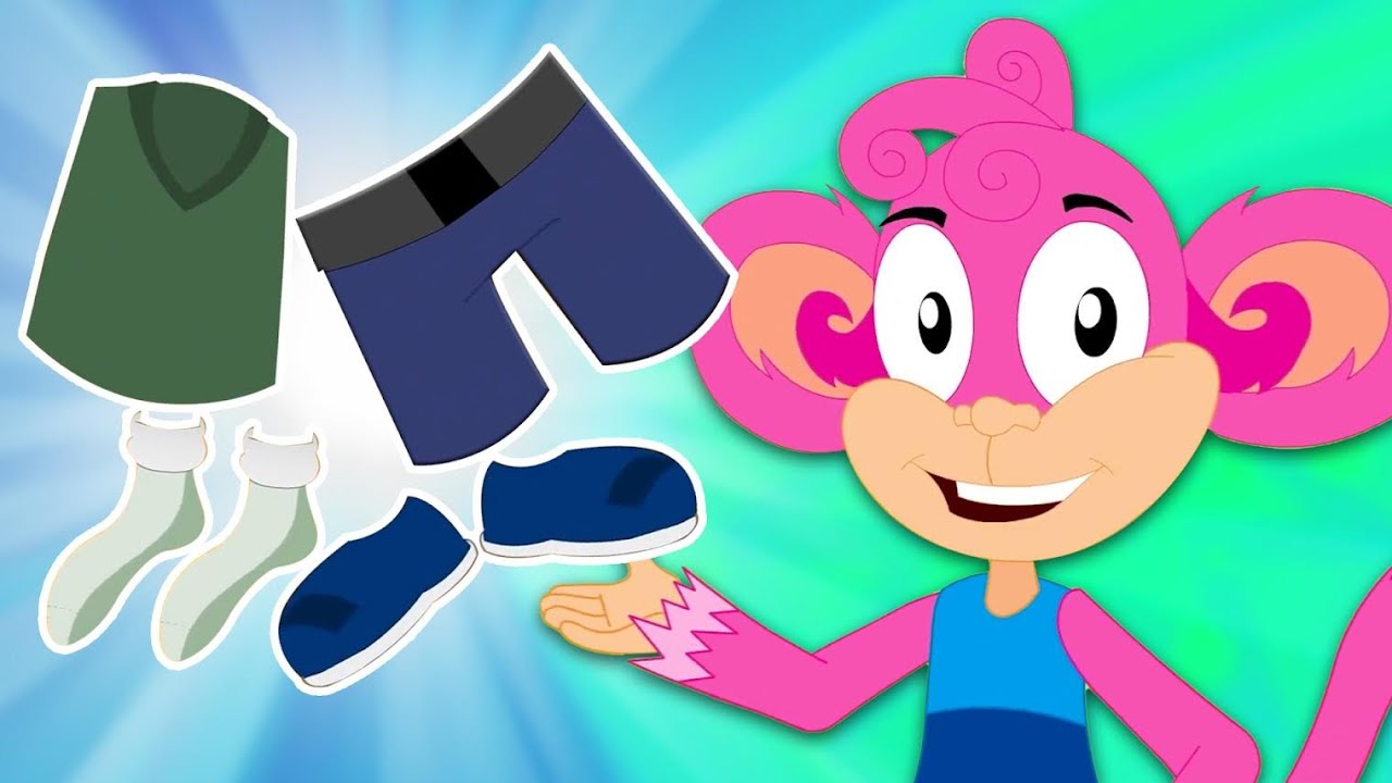 Steps To Dress Song Cartoon Videos & Kids Nursery Rhymes - YouTube