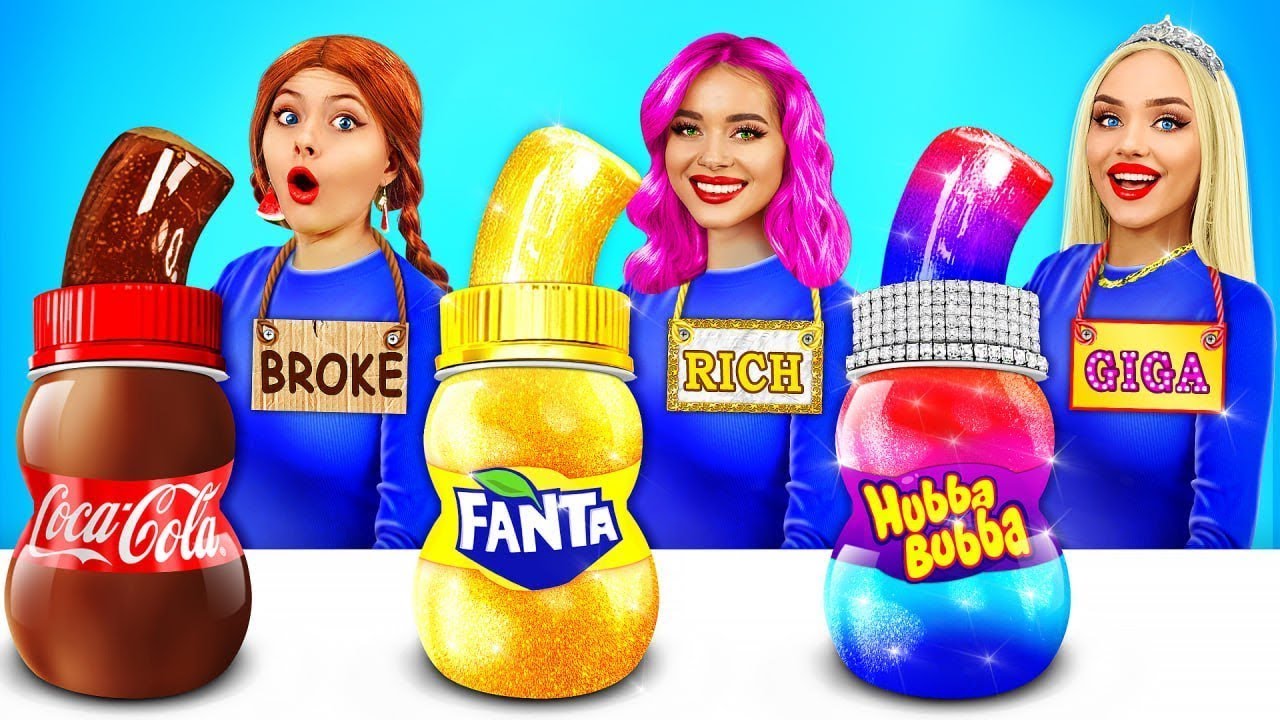 Desafio Alimentar: Rico vs Pobre vs Giga Rico | 24 Horas de Batalha ...