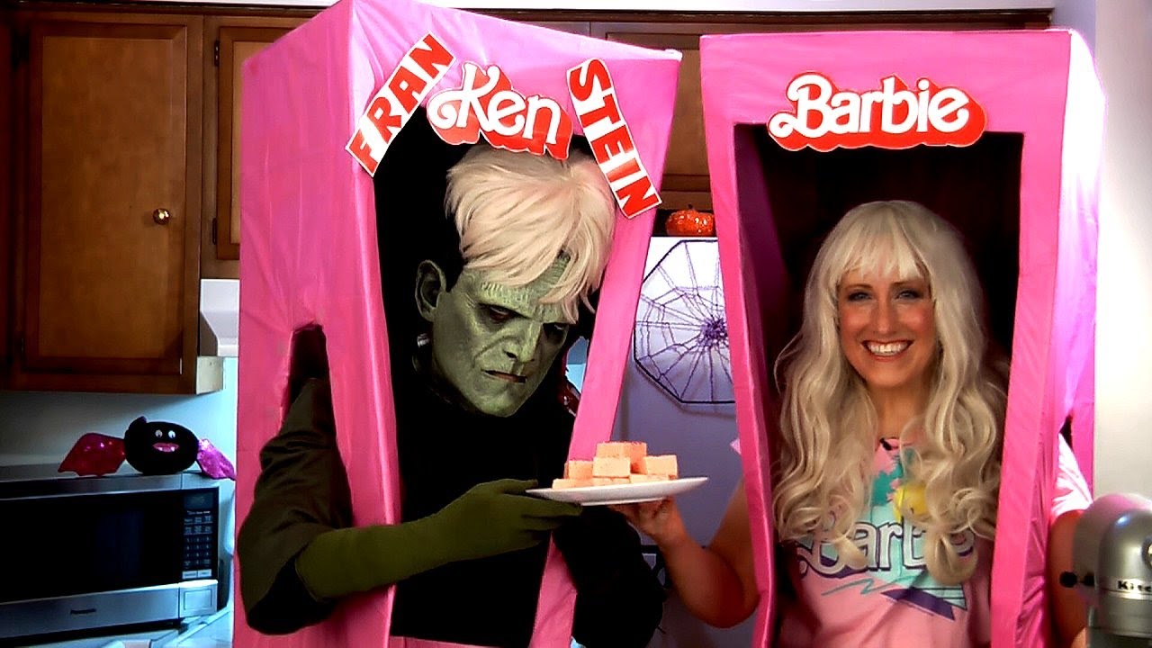 Barbie and Ken Make Pink Coconut Fudge! - YouTube